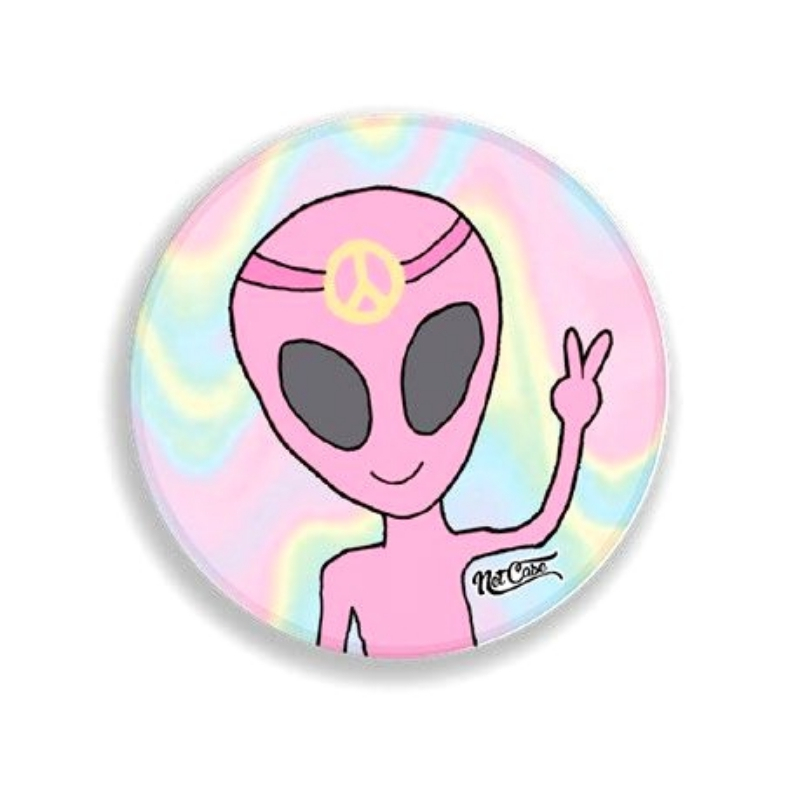 Suporte Pop Socket Netcase - Alien Peace and Love | CB Acessórios