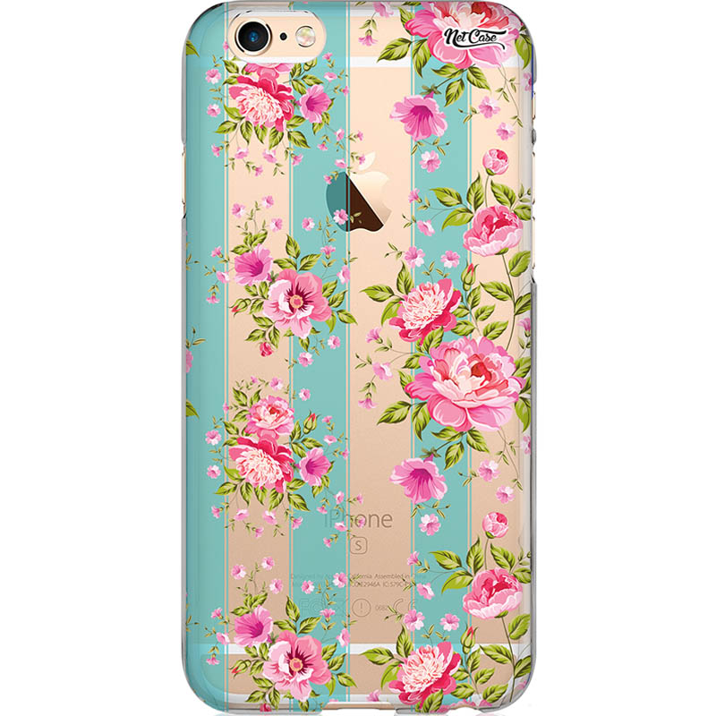 Capa Silicone NetCase Transparente Roses Blooming | CB Acessórios