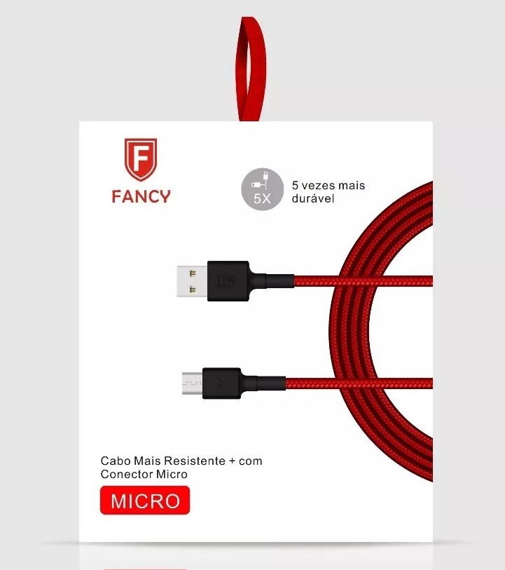 Cabo de Dados Usb Fancy CA-104 - 1 Metro Tipo Nylon - Para Usb Micro ... Cabo de Dados Usb Fancy CA-104 - 1 Metro Tipo Nylon - Para Usb Micro ...