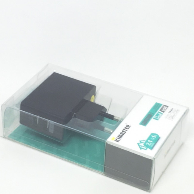 Carregador de Parede Universal Usb Duplo Kimaster - Preto | CB Acessórios Carregador de Parede Universal Usb Duplo Kimaster - Preto | CB Acessórios
