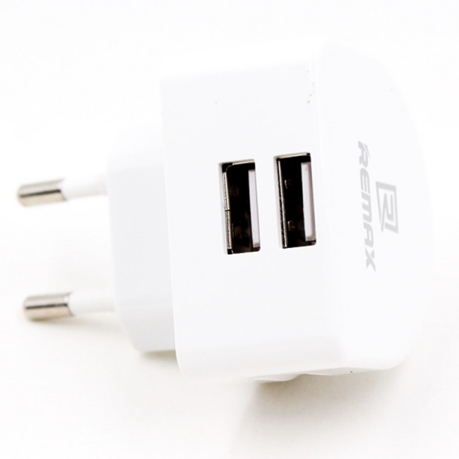 Carregador de Parede Universal Usb Duplo Remax RMT7188 - Branco | CB ... Carregador de Parede Universal Usb Duplo Remax RMT7188 - Branco | CB ...